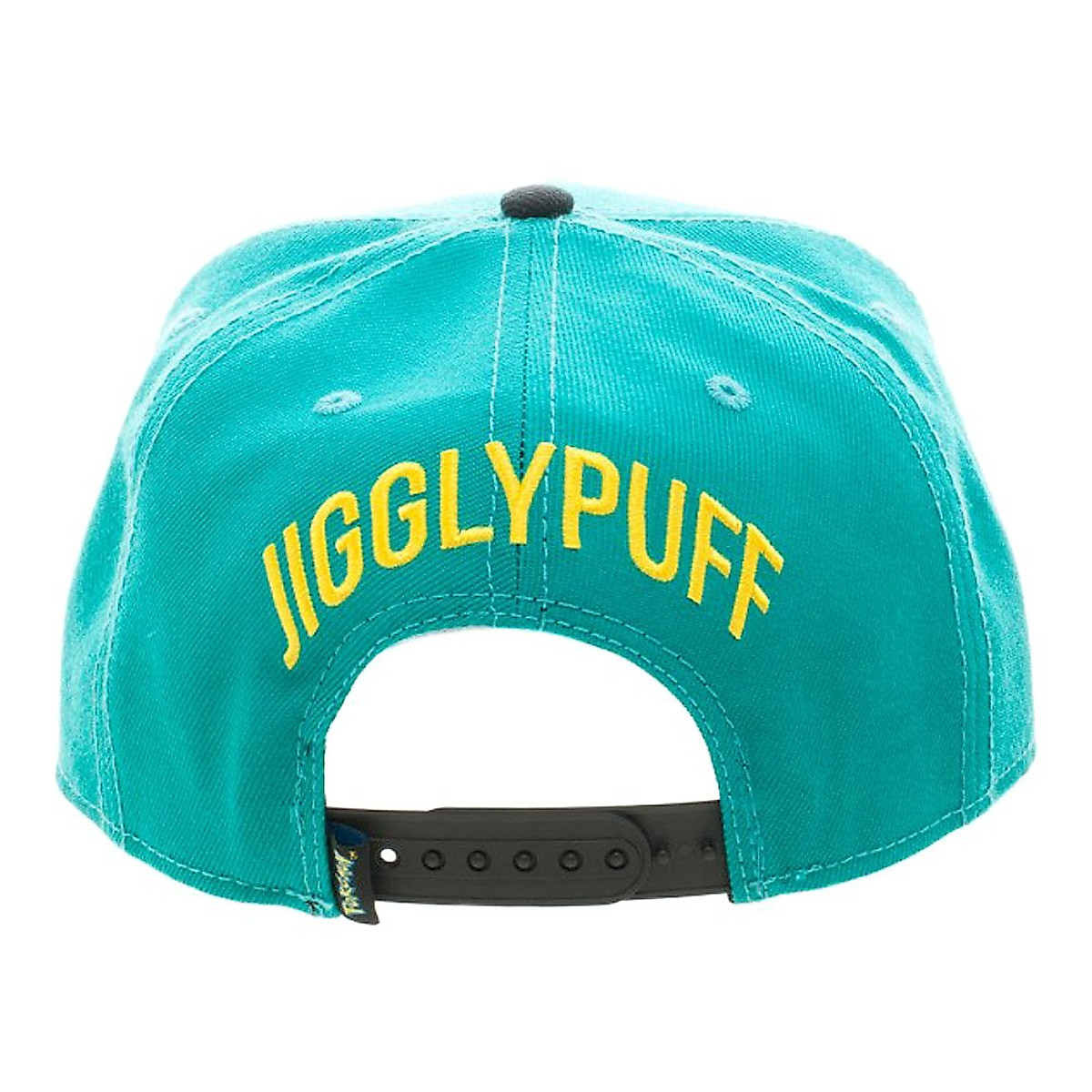 BIOWORLD Pokemon Jigglypuff Embroidered Snapback Cap Hat, Turquoise