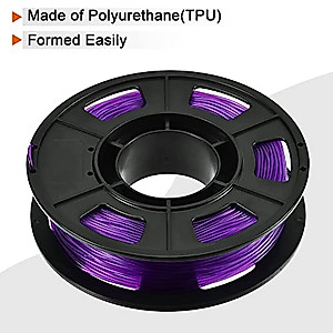 MECCANIXITY 1.75mm Filament TPU Purple 0.25KG Dimensional Accuracy +/- 0.05mm for 3D Printer