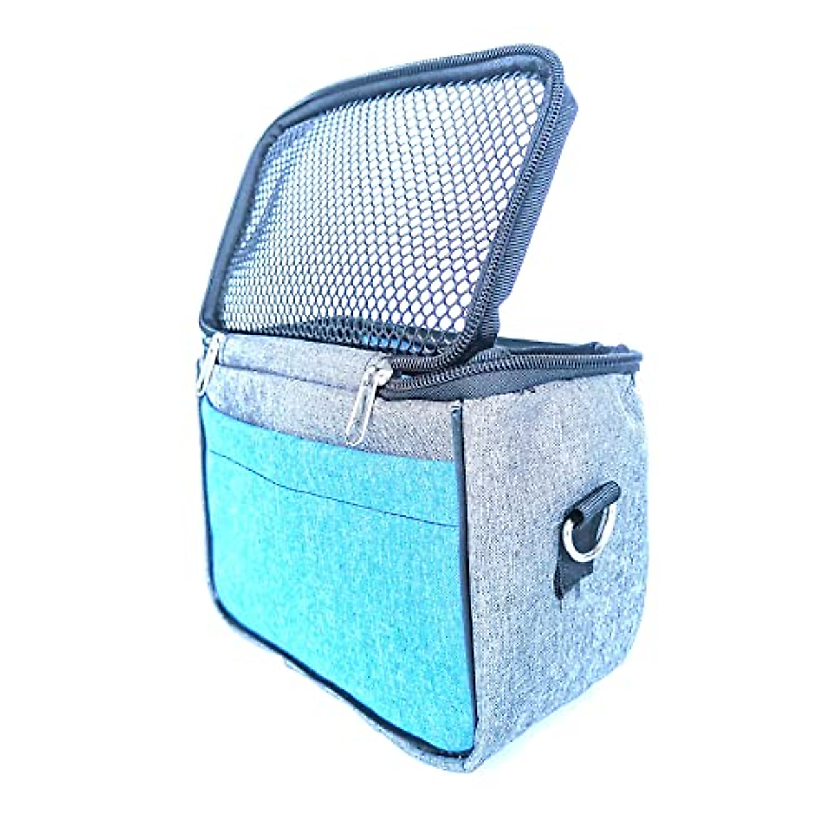 VVVSO Small Animal Outgoing Carrier Breathable Travel Bag Durable Guinea Pig Pouch Purse Portable with Shoulder Strap for Hedgehog Squirrel Chinchilla Rat Sugar Glider Ferret (M, Blue)