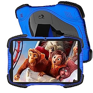 Kids Tablet 10 inch Tablet for Kids 3GB 64GB Toddler Tablet with Case, Kids Learning Android Tablet with WiFi Dual Camera IPS Screen Kids Software Installed Childrens Tablet for Toddlers YouTube