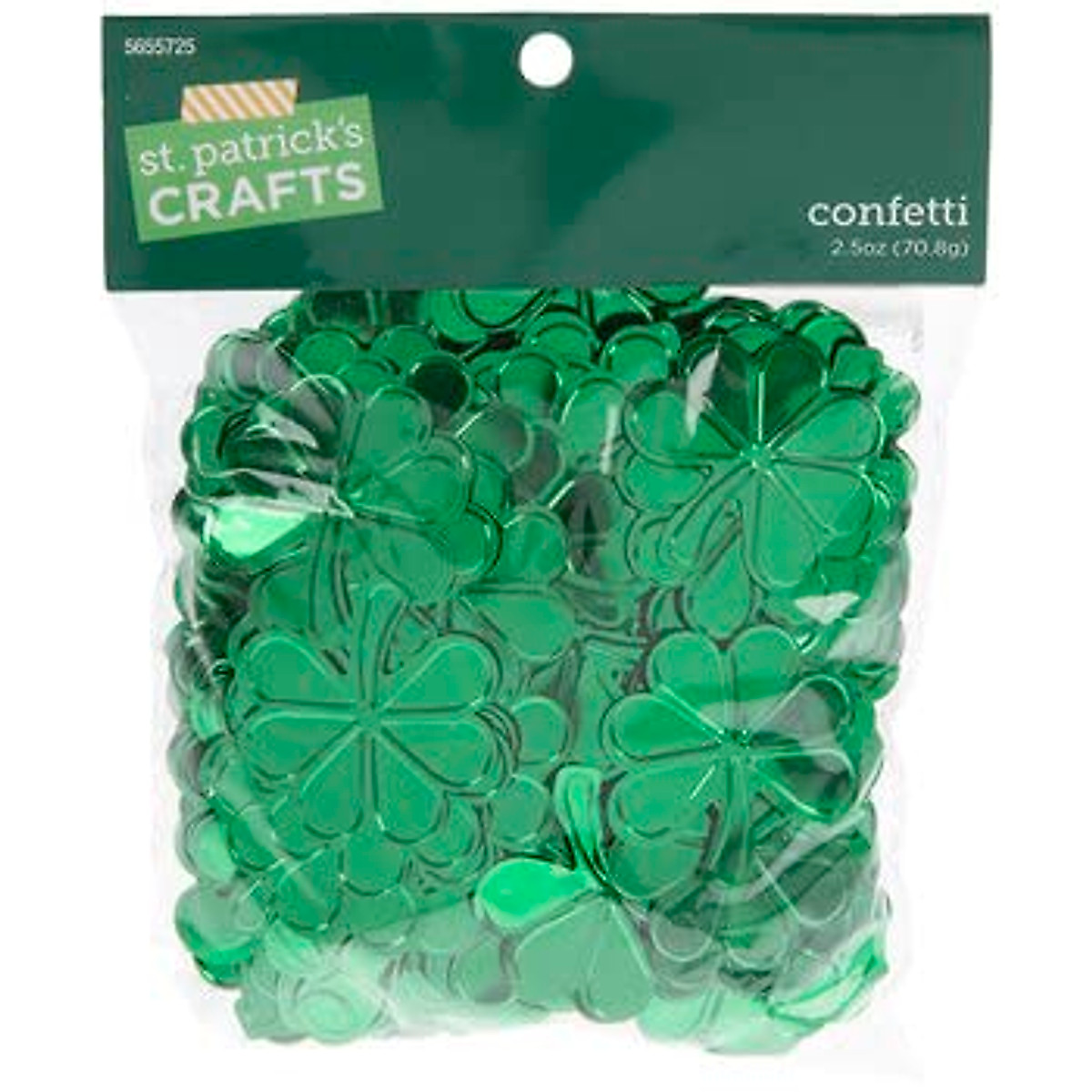 Shimmering Shamrock Confetti for St. Patrick's Day - Party Decor, Accent, and Embellishment - 2.5 Oz Bag
