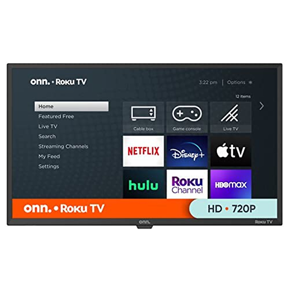 ONN 32-Inch Class HD (720P) LED Smart TV Compatible with Netflix, Disney+, YouTube, Apple TV, Alexa and Google Assistant + Wall Mount Included - 100012589 (Renewed)