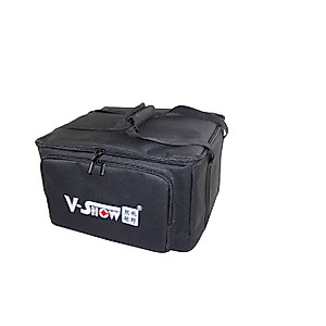 V-Show Portable Carry Bag for Wireless Battery Uplights - Durable Soft-Sided Bag for 4 Freedom Par Light fixtures, for DJ Wedding Party Par light