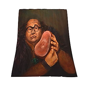 Danny and His Devito Beloved Ham Flannel Blanket Soft Cozy Lightweight Fluffy Microfiber Funny Meme Blanket All Season Fuzzy Plush Throw Blankets for Couch Sofa Bed 50"X40"