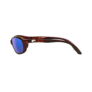 Costa Man Sunglasses Tortoise Frame, Green Mirror Lenses, 59MM