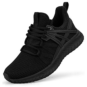 Abboos Women's Running Tennis Shoes Workout Breathable Blade Athletic Sport Sneakers for Women Black Size 8
