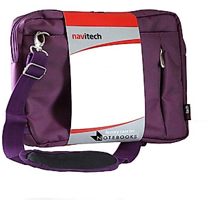Navitech Purple Premium Messenger/Carry Bag - Compatible With ASUS ROG Strix Scar II GL704GW 17.3 Inch