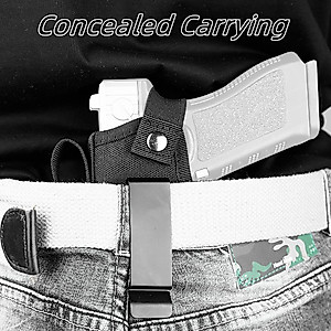 Vdones Gun Holster for Pistol Concealed Carrying Pistol Holster for Men Women with Magazine Pouch Fit for Left Right Hand Hand