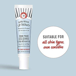 First Aid Beauty Ultra Repair Lip Therapy – Semi-Matte Lip Moisturizer for Dry, Chapped Lips – .5 oz