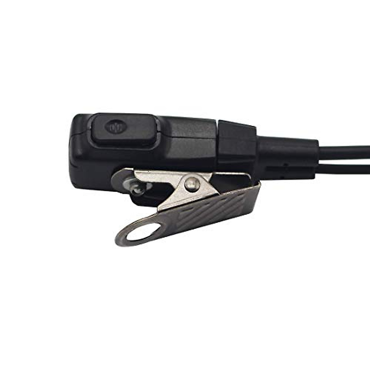 GoodQbuy D Shape Clip-Ear Headset Earpiece PTT with Mic is Compatible with Motorola Two-Way Radio CLS1410 RMM2050 GP300 CP200 PR400 CLS1110 (10 Pcs)