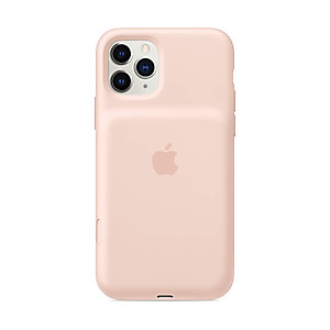 Apple iPhone 11 Pro Smart Battery Silicone Case with Wireless Charging - Pink Sand