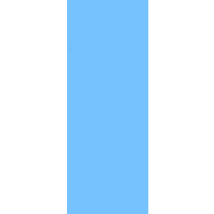 18 Foot Round Overlap Above Ground Pool Liner - Solid Blue - 20-Gauge