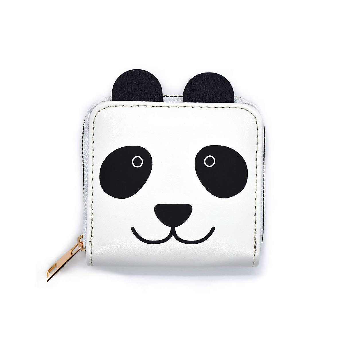 Cute Cat Coin Purse Small Leather Card Holder Change Pouch Short ID Case Wallet Gift for Women Girls