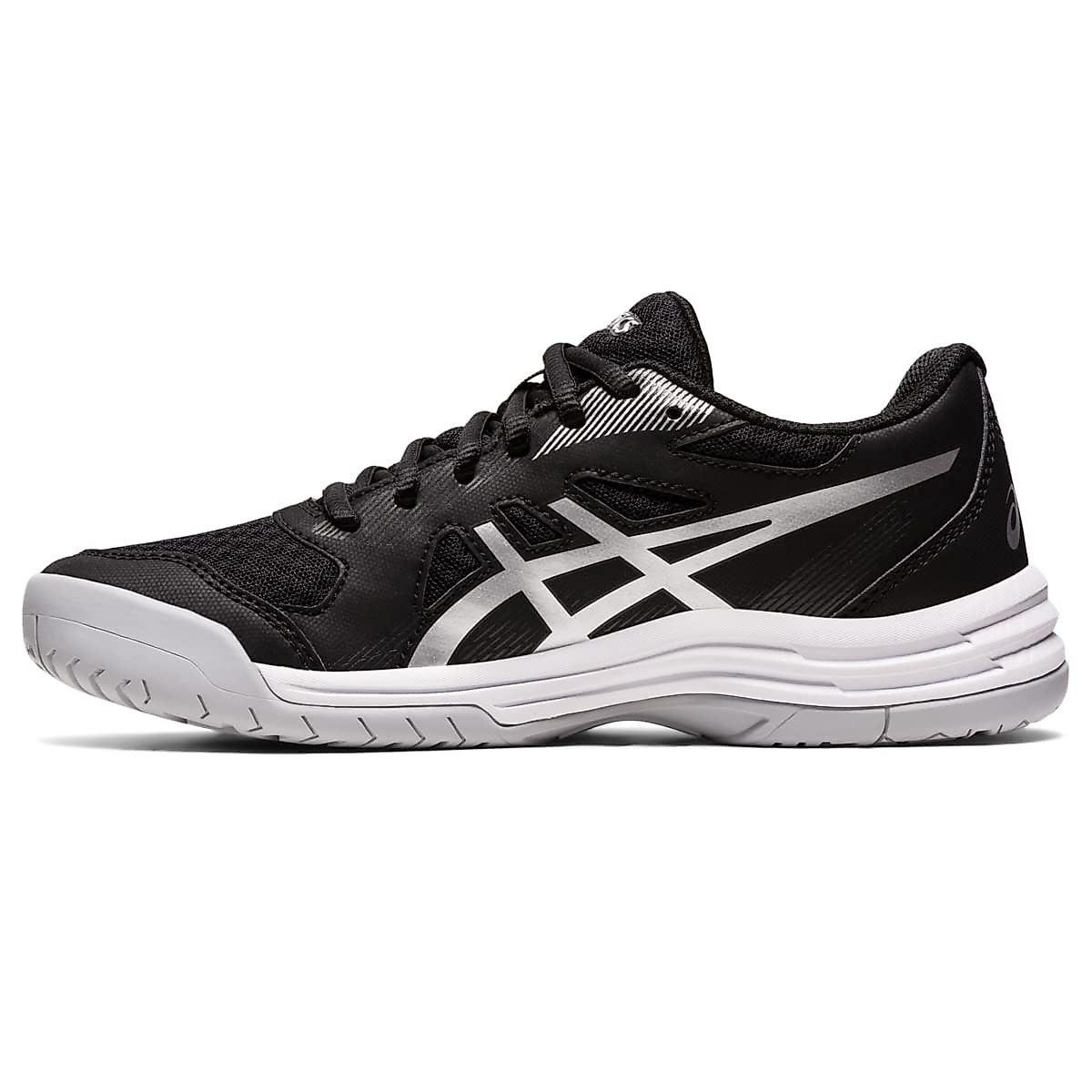 ASICS Women's UPCOURT 5 Volleyball Shoes, 9, BLACK/PURE Silver
