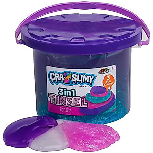Cra-Z-Slimy Tricolor Tinsel Bucket