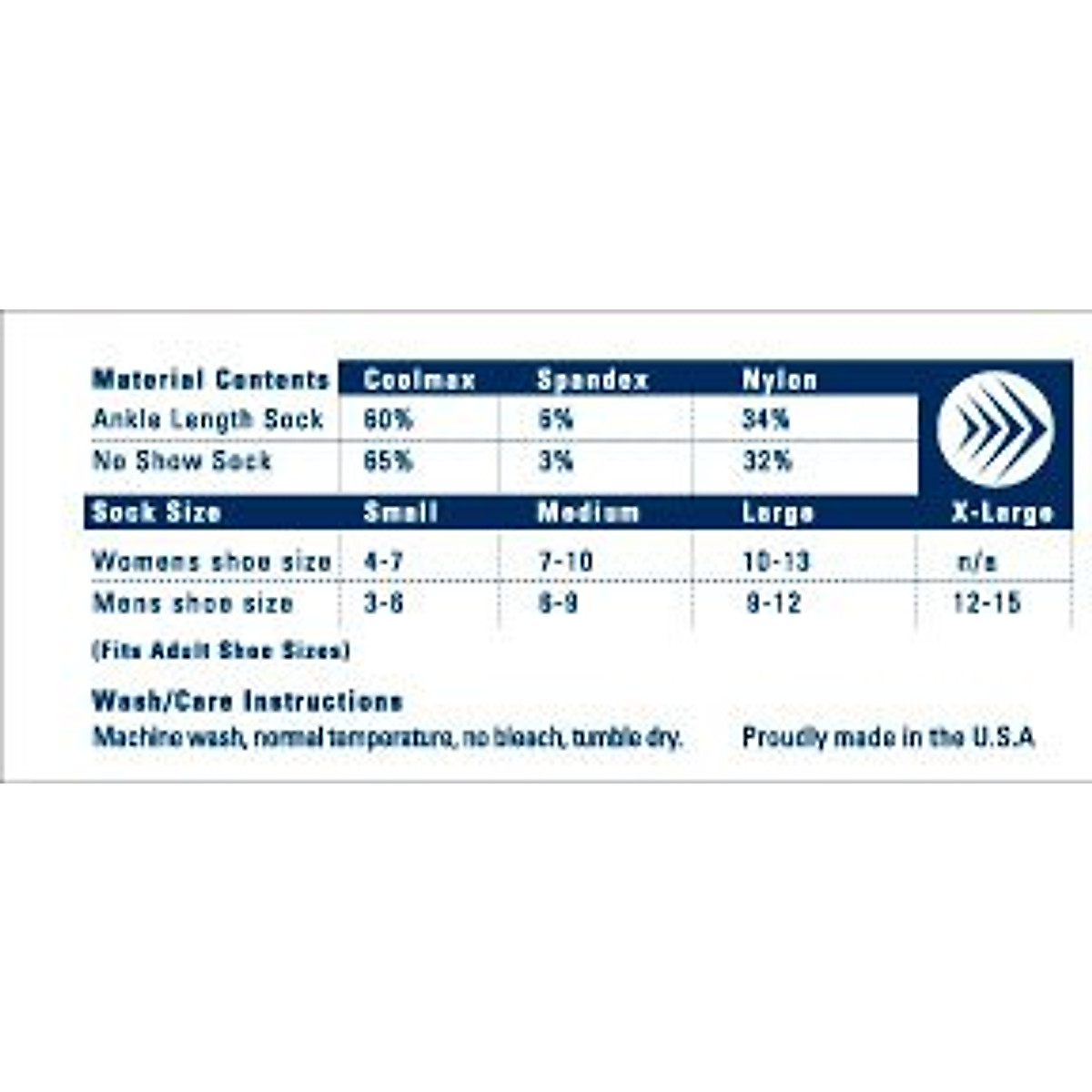 AERO|TECH|DESIGNS | Coolmax Athletic Socks | Low-Cut No-Show | Adult Unisex | X-Large | White