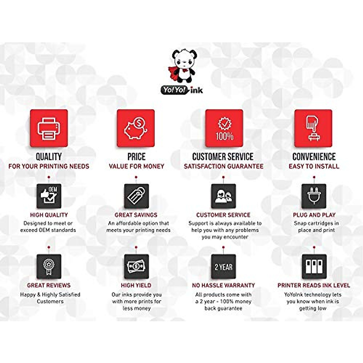 YoYoink Compatible Ink Cartridge Replacement for Canon PGI-220 220 / CLI-221 221 High Yield (6 Black, 3 Photo Black, 3 Cyan, 3 Magenta, 3 Yellow, 18-Pack)