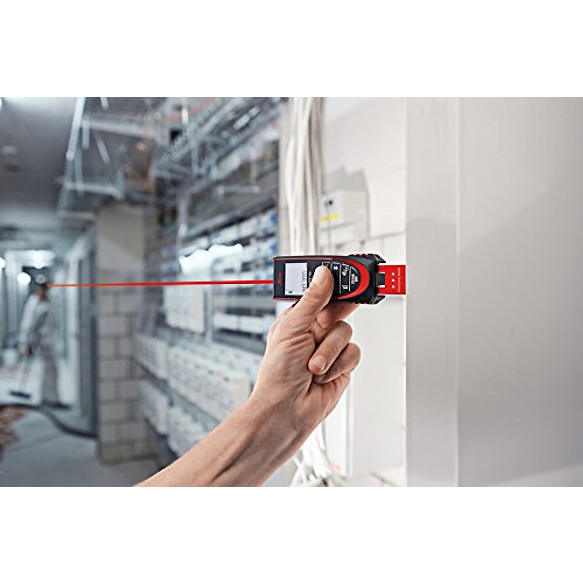 Leica DISTO D2 New 100m/330ft Metric Imperial Laser Distance Measure with Bluetooth 4.0 - Black/Red