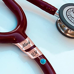 Personalized Stethoscope Name Tag Customized Iittman Stethoscope Charms Stethoscope ID Tag-Nurses Week/Graduation Gift for Nurse, Doctor, Medical Assistant