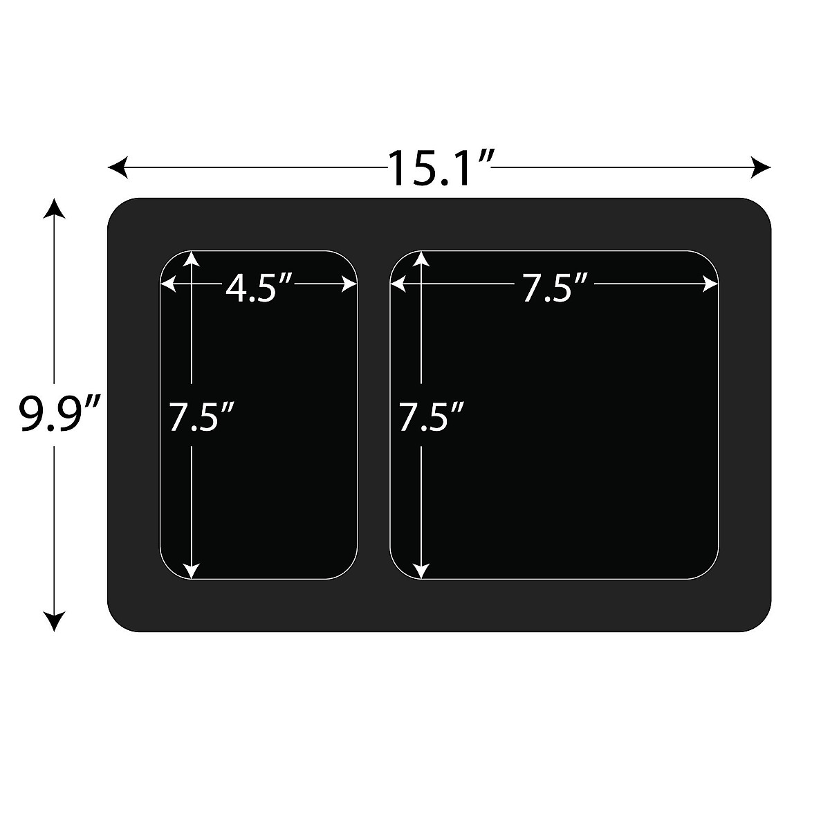 SeaDek Foam | Cell Phone & Accessories Boat Dash Holder | 3M Adhesive Backing | Separate Compartments for Cell Phones & Fishing/Boating Tools | Durable Accessory Holder | Black