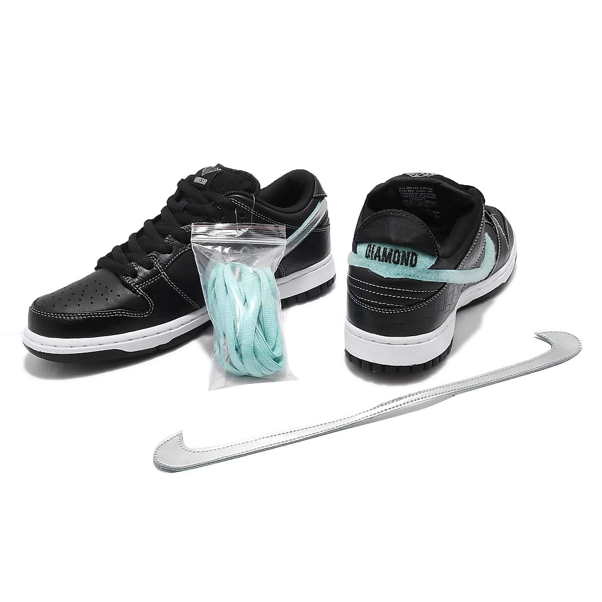 Nike Mens SB Dunk Low Pro OG QS BV1310 001 Black Diamond - Size 9