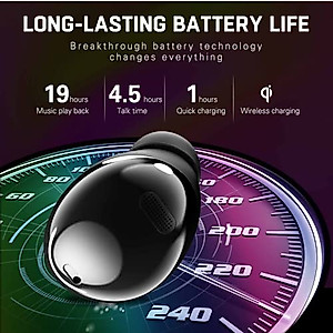 UrbanX Street Buds Pro Bluetooth Earbuds for Xiaomi Poco X3 NFC True Wireless, Noise Isolation, Charging Case, Quality Sound, Water Resistant (US Version) - Midnight Black