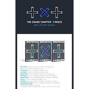 BIGHIT Ent. TXT - Chaos Chapter : Freeze Album+Extra Photocards Set (World+You+BOY ver. Set)