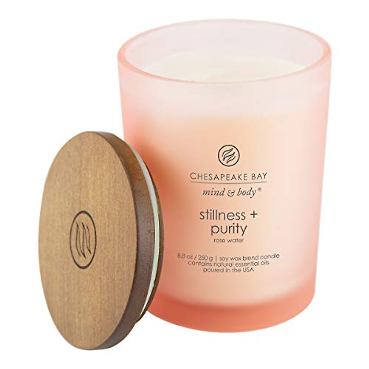 Chesapeake Bay Candle Scented Candles, Stillness + Purity (Rose Water), Medium (2-Pack), 2 Count