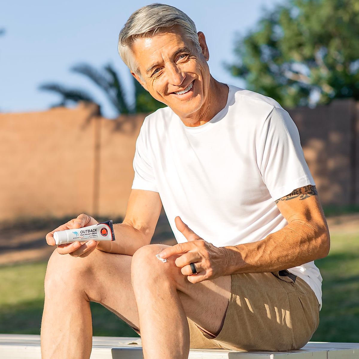 The Outback Series Pain Relief Cream Natural Heating & Cooling: Camphor 6% & Menthol 16% - Fast Acting Instant Relief for Arthritis, Backache, Strains, Sore Muscles, and Joint Pain - 60mL (2 oz)