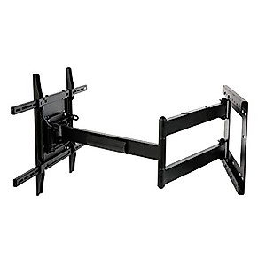 Wall Mount World - TV Wall Mount Bracket with 40 Inch Extension 90 Degree Swivel Left and Right 15 Degrees Adjustable Tilt fits 43 inch QLED OLED LCD TVs with VESA 300x300mm Hole Patterns