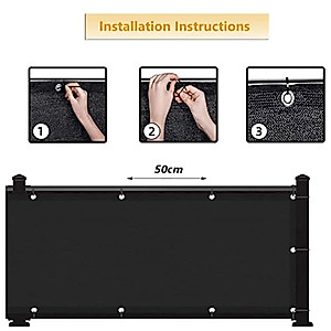 Liang Fence Privacy Screen,Heavy Duty Shade Cloth for Commercial Residential,90% Blockage Windscreen Cable Zip Ties Included (Color : White, Size : 360x90cm)