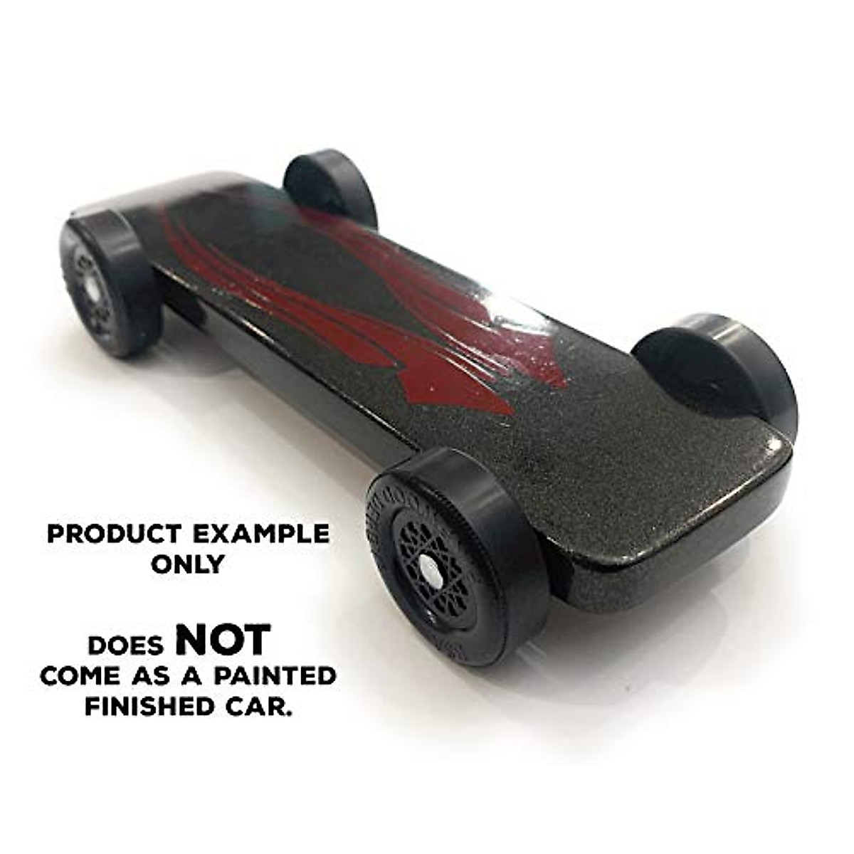 Maximum Velocity Pinewood Car Kit | Includes BSA Speed Wheels, Speed Axles, Graphite & Tungsten Weight | Wing Car Derby Car Kit