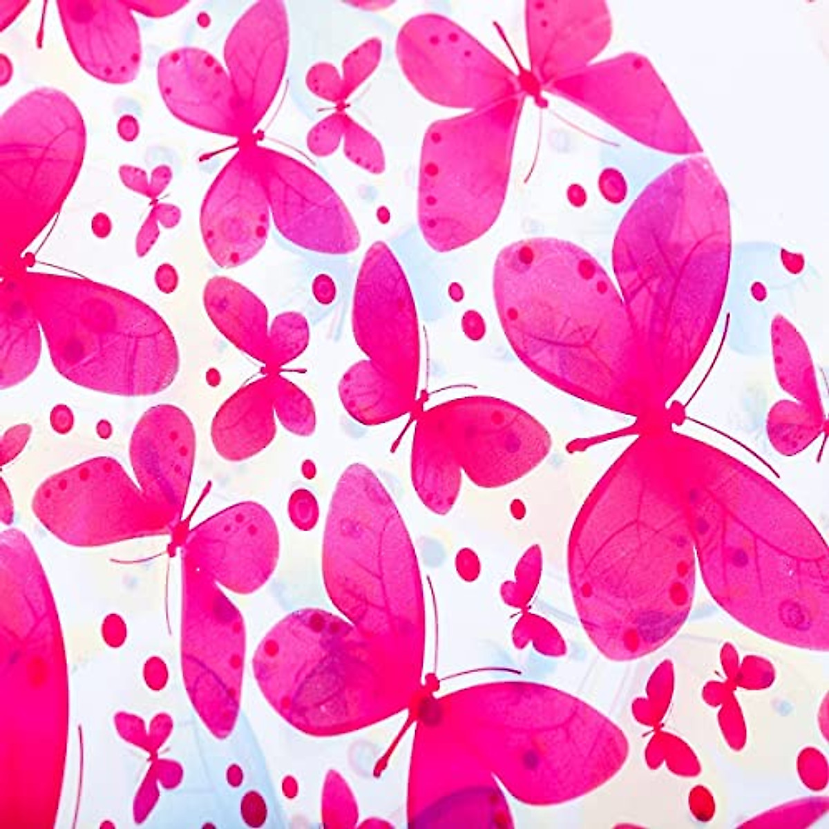 Small Plastic Merchandise Bag for Business, Plastic Shopping Bag with Handle, Retail Bag, Poly Die Cut Bag from ysmile, 1.5 mil 100 ct, 5.9x7.8" - Butterfly