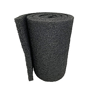 Aquatic Experts Classic Koi Pond Filter Pad COARSE – Black Bulk Roll Pond Filter Media, Rigid Ultra-Durable Latex Coated Fish Pond Filter Material US, (3/4" - 1" x 12" x 72")