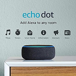 Amazon Echo Dot (3rd Gen) - Smart speaker with Alexa, Charcoal (Used)