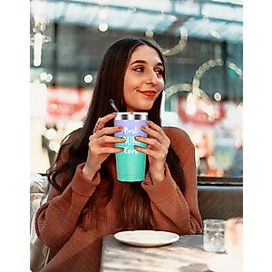 Best Aunt Ever-Stainless Steel Insulated Aunt Tumbler Cup Birthday Christmas Gifts for Aunt from Niece Nephew Gifts for Auntie,Aunt to be,New Aunt,Aunt Pregnancy Announcement 20 Ounce Multicolor