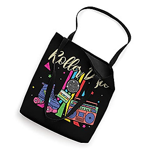 Retro Roller Skating Roller Disco Roller Skates Skating Tote Bag