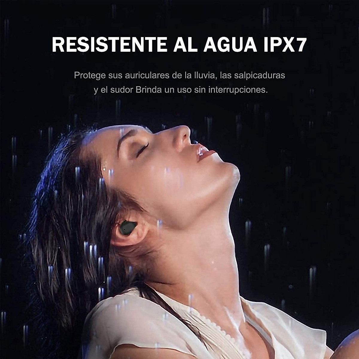 Wireless Earbuds,Bluetooth Headphones,Earbuds,Ear Hook Built-in Noise-canceling Microphone Headphones,30-Hour Playback Sports Headphones,Immersive Deep Bass Air Buds,for Android/iPhone/Samsung