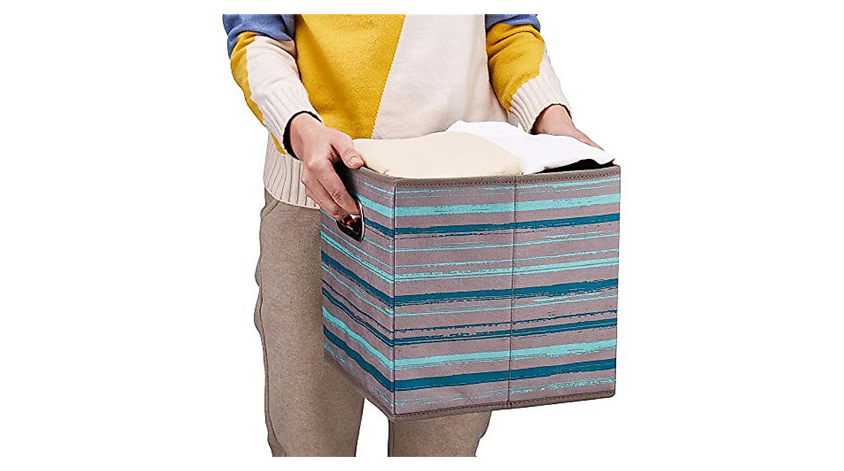 Teal Collapsible Storage Bins – Stylish & Foldable Organizers