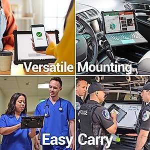 MobileDemand Ultra Rugged Standard Case for Microsoft Surface Go, Go 2, Go 3, Go 4 – Heavy Duty Tablet Case – Briefcase Handle, Hand Strap, Keyboard Compatible – Shock Absorbing, Fully Protective Case
