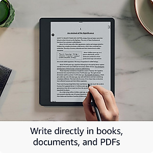 Introducing Kindle Scribe (16 GB), the first Kindle for reading and writing, with a 10.2” 300 ppi Paperwhite display, includes Basic Pen