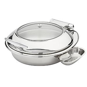 American Metalcraft, Inc. REVLRD20 Chafer, Rnd, W Ss Glass Lid, 12" Height, 20" Width, 20.5" Length