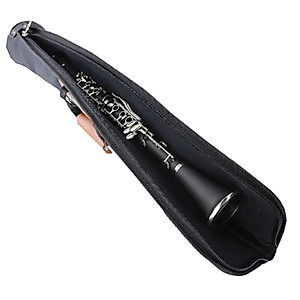 Xavnia Soft Clarinet Case Soprano sax Saxophone EWI Electronic Torch Gig Bag 1200D 15mm Padded with Leather Carry Handle
