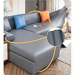 Large Soft Vinyl Upholstery Leather Fabric 1 Yard 56.3x36inch, 0.8mm Thick Texture Faux Leather Sheets, for Upholstery Crafts, Sofa, Car Seat, Handbag, Earrings, Hair Bows, DIY Crafts (Grey)