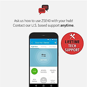 Zooz 700 Series Z-Wave Plus 4-in-1 Sensor ZSE40 (Motion/Light/Temperature/Humidity)