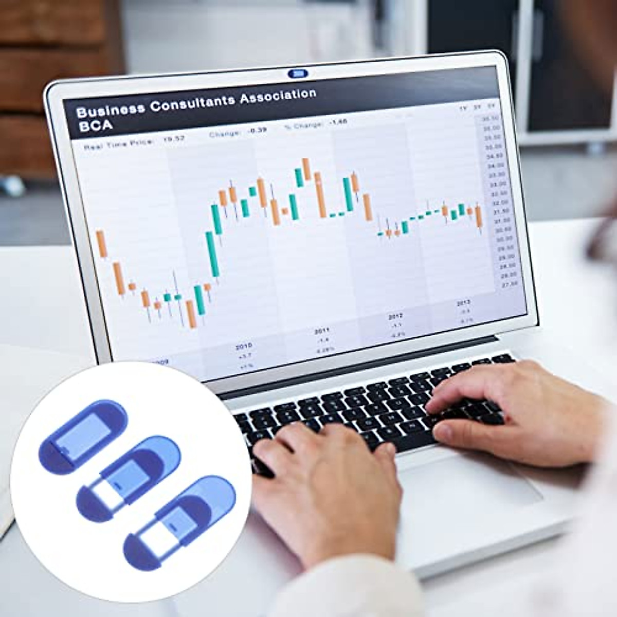 SOLUSTRE Lap Desk Lap Desk Laptop Computer 3pcs Web Camera Camera Cover for Tablet Webcam Cover Slide Camera Cover Slide Blocker Cover Webcam Cover Lap Desk Laptop Computer Laptop Computer