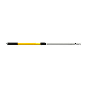 Rubbermaid Commercial Products HYGEN Quick-Connect Straight Extension/Extendable Handle/Stick, 20 - 40 inch, Yellow, Lightweight for Janitorial/Professional Microfiber Cleaning/Dusting