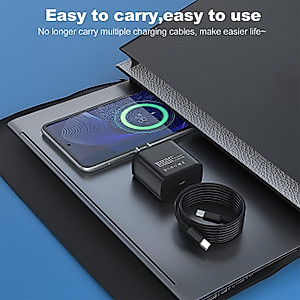 Foyomo 45W Samsung Charger Type C Super Fast Charging 2Pack USB C Android Charger for Samsung Galaxy S23 Ultra/S23/S23+/S22/S22 Ultra/+/S20/S21, i Phone 15 Charger, Galaxy Tab S7/S8,PD3.0,PPS,QC 4.0