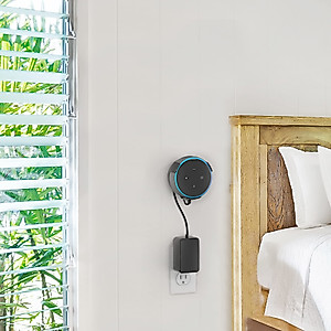 WALI Wall Mount for Echo Dot 3rd Generation, Speaker Bracket Holder with Cable Management for Dot 3rd GenerationSmart Home Speaker Assistant (SWM-EH-03B), Black