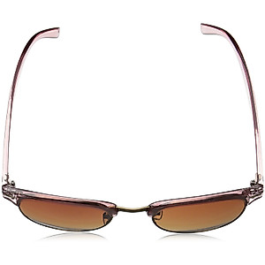 A.J. Morgan Women's Soho Square Sunglasses, Crystal Light Pink, 52 mm